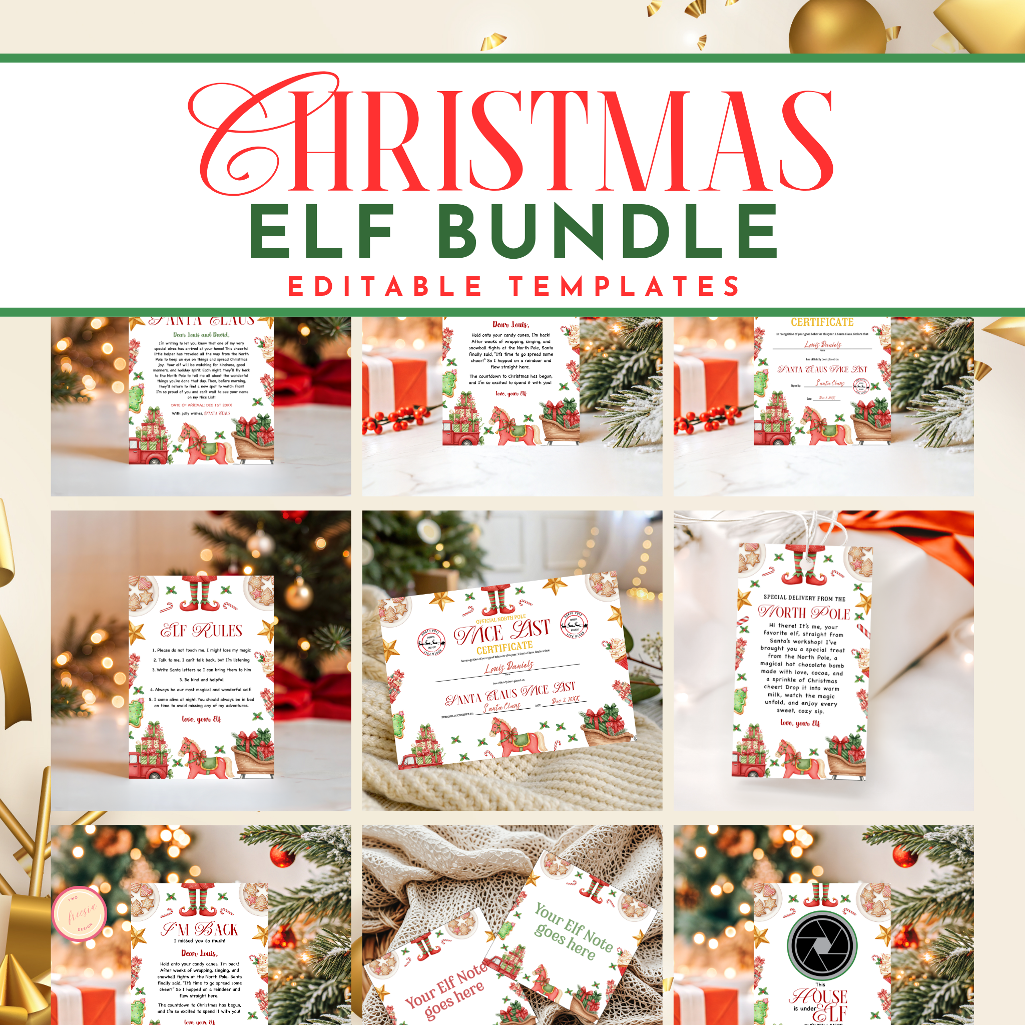 Editable Elf Activity Kit | 24 Days of Elf Activities, Elf Letters ...