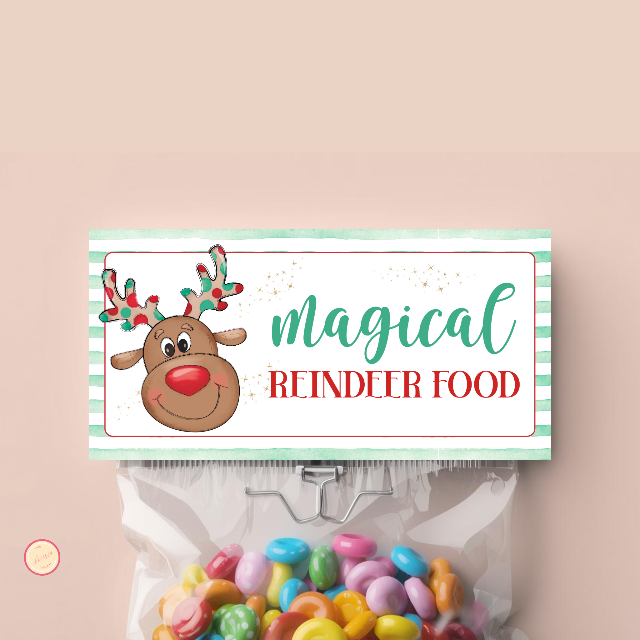 Magical Reindeer Food Treat Bag Topper | Christmas Printable ...