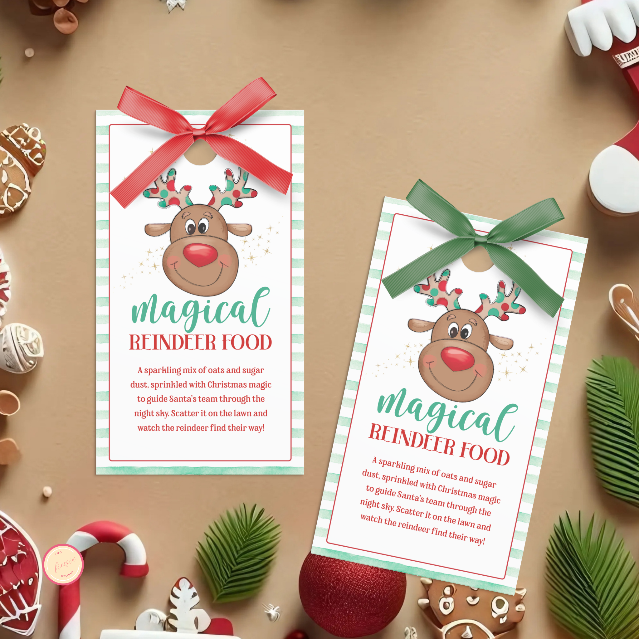Printable Magical Reindeer Food Tag Template | Christmas Gift Tag ...