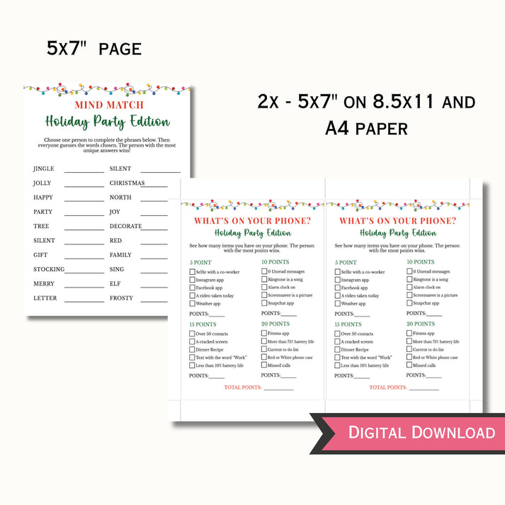 15 Christmas Work Party Games - Holiday Office Party Game – 2freesiadesigns